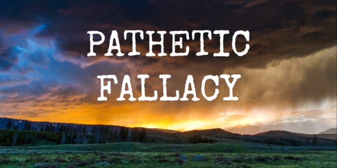 Pathetic Fallacy: Not actually an insult – SLAP HAPPY LARRY