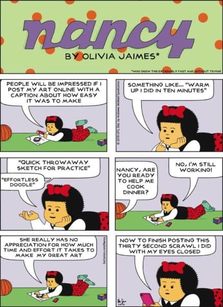 Humour in the Nancy Cartoons by Olivia Jaimes | SLAP HAPPY LARRY