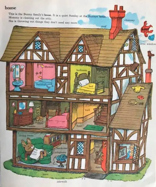 Cutaway Houses In Picture Books | SLAP HAPPY LARRY