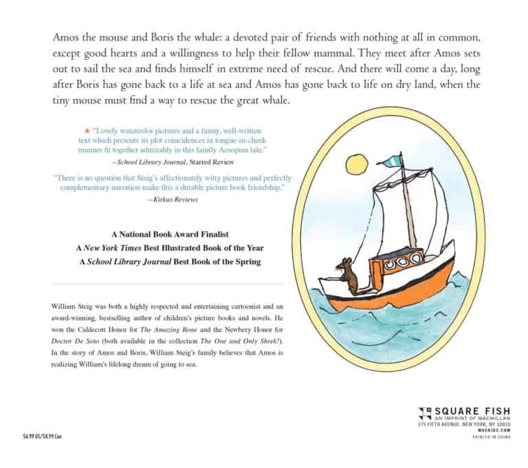 Amos and Boris by William Steig Analysis | SLAP HAPPY LARRY