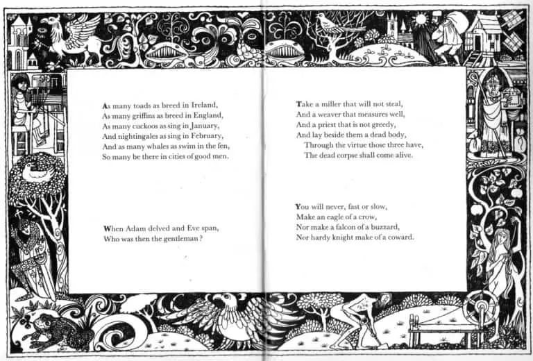 Illustrated Borders In Golden Age Illustration | SLAP HAPPY LARRY