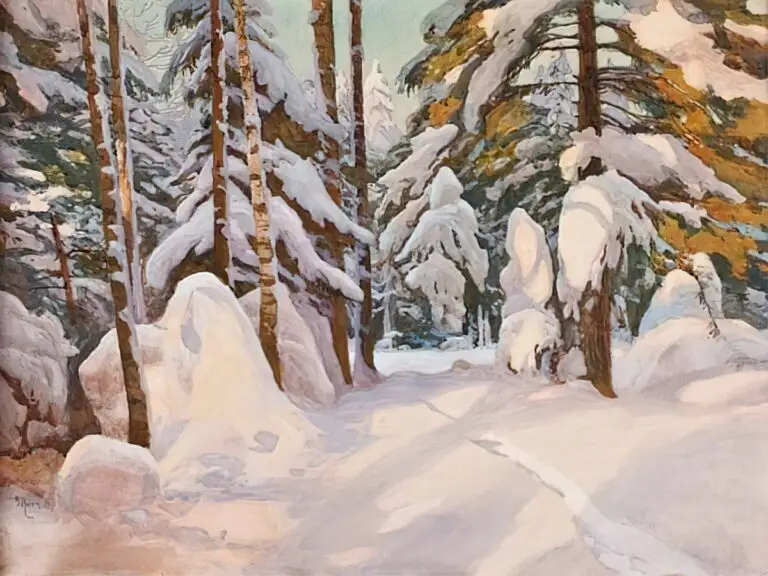 Snowy Landscapes In Art And Illustration | SLAP HAPPY LARRY