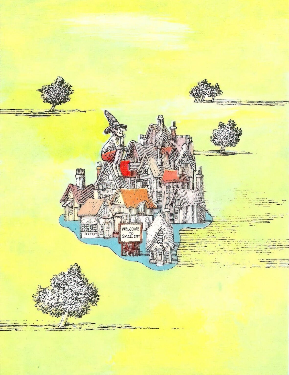 Yellow Backgrounds In Illustration | SLAP HAPPY LARRY