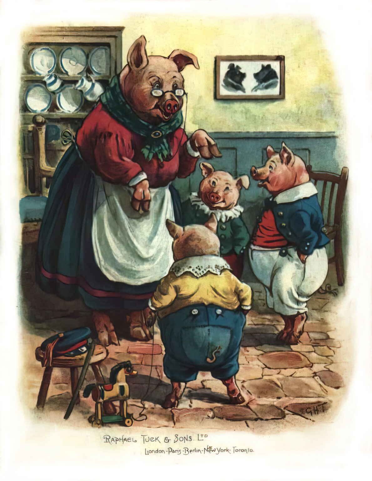 The Three Little Pigs Illustrated by Leonard Leslie Brooke Fairy Tale ...