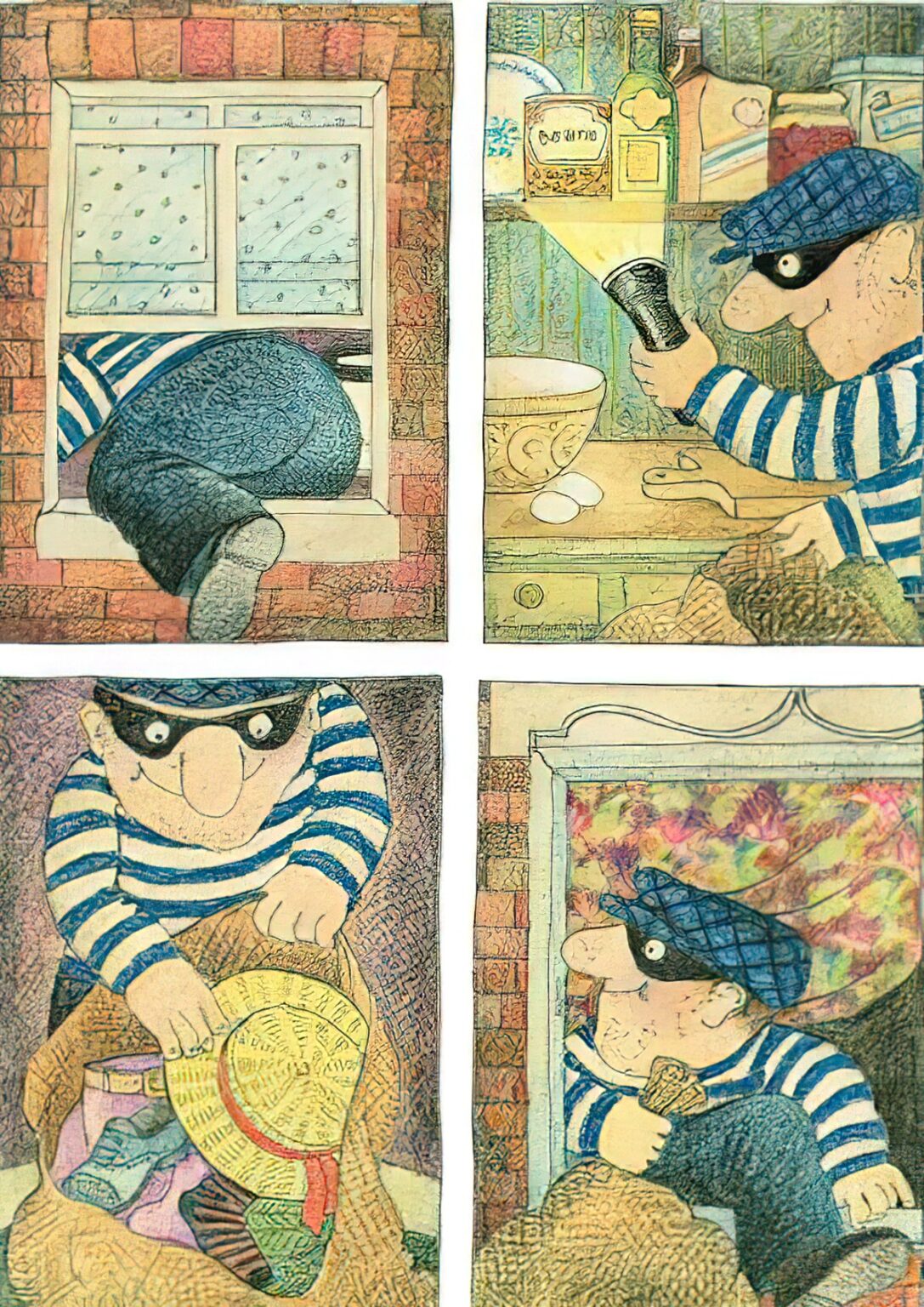 Burglar Bill by Janet and Allan Ahlberg Analysis | SLAP HAPPY LARRY
