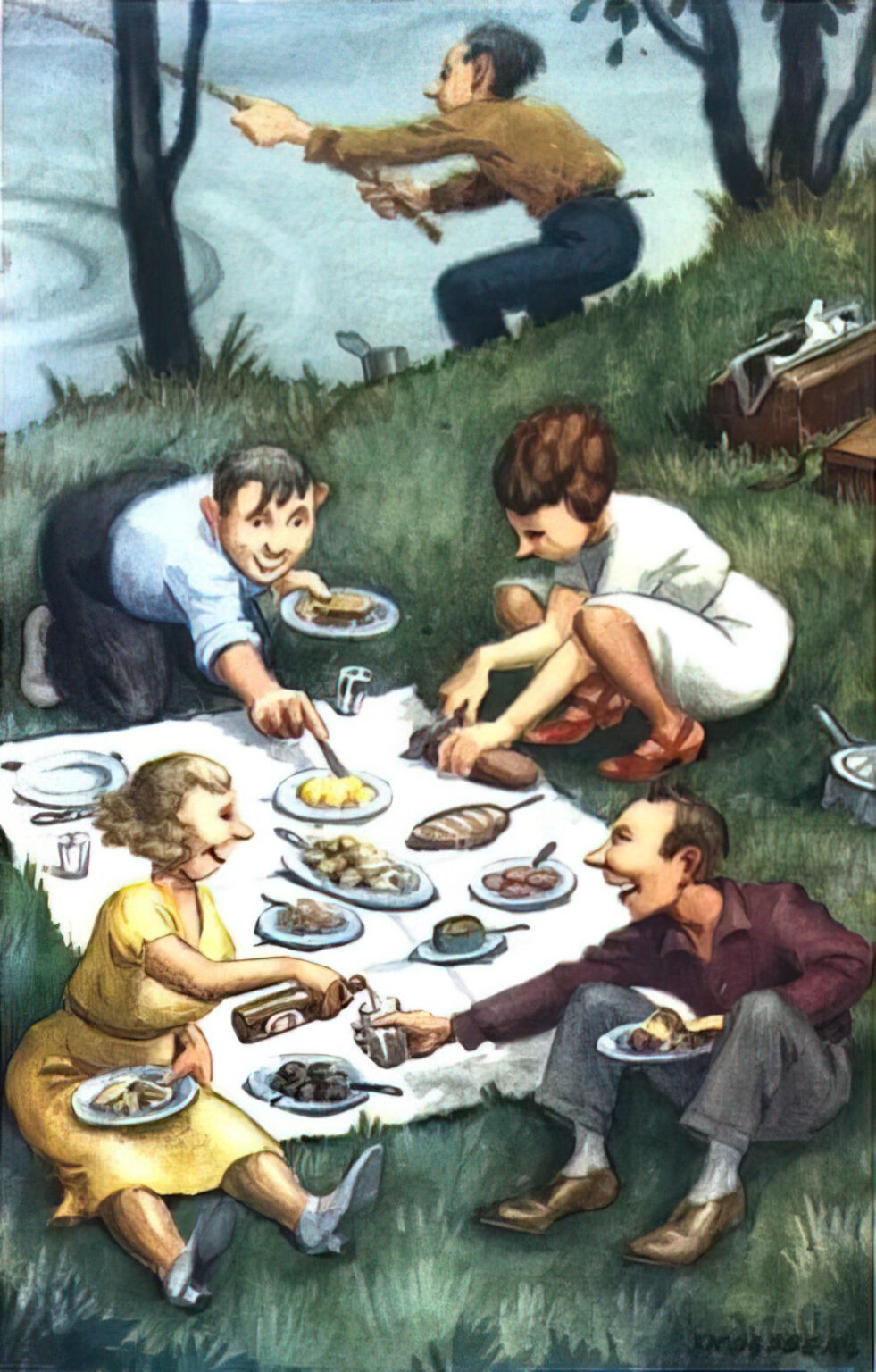 Picnics In Art and Storytelling | SLAP HAPPY LARRY