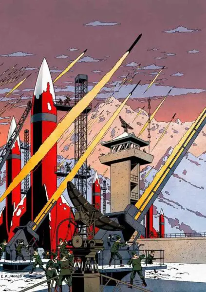 What is the atomic style of illustration? | SLAP HAPPY LARRY